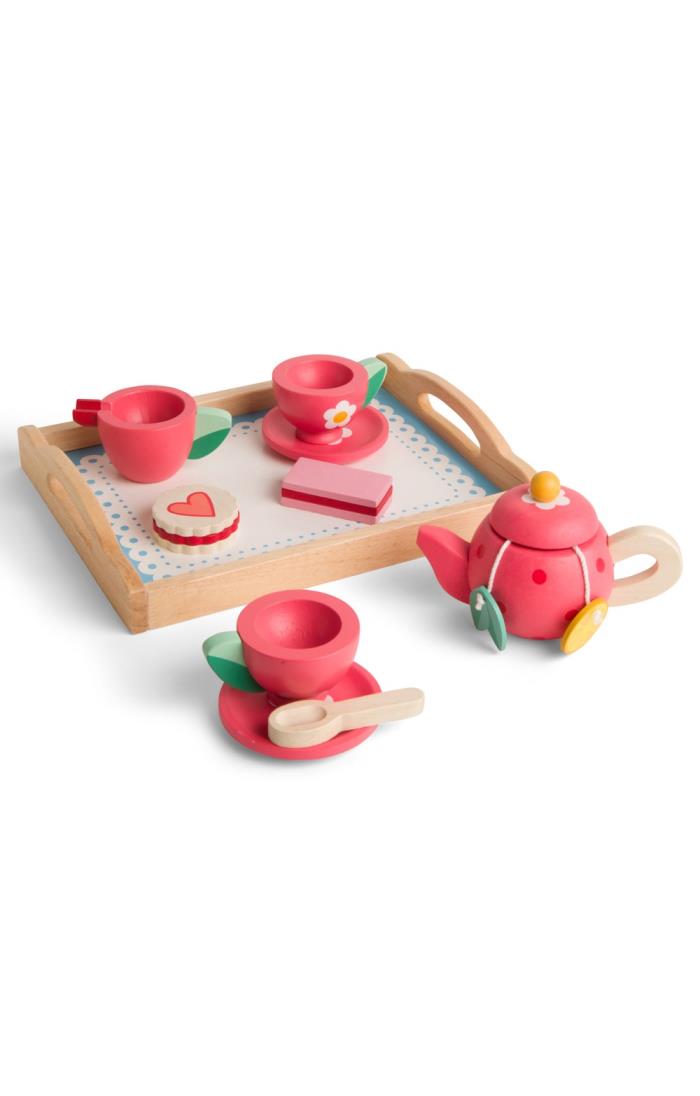 Wooden Tea Tray Set - House of Bruar
