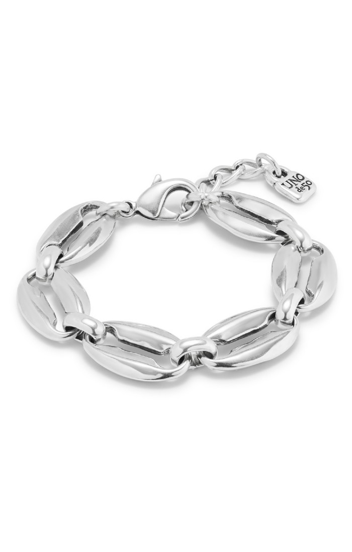 Ladies Uno de 50 Silver Merci Bracelet - House of Bruar