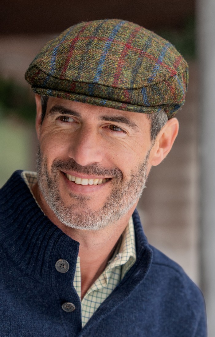 Mens Harris Tweed Country Cap - House of Bruar