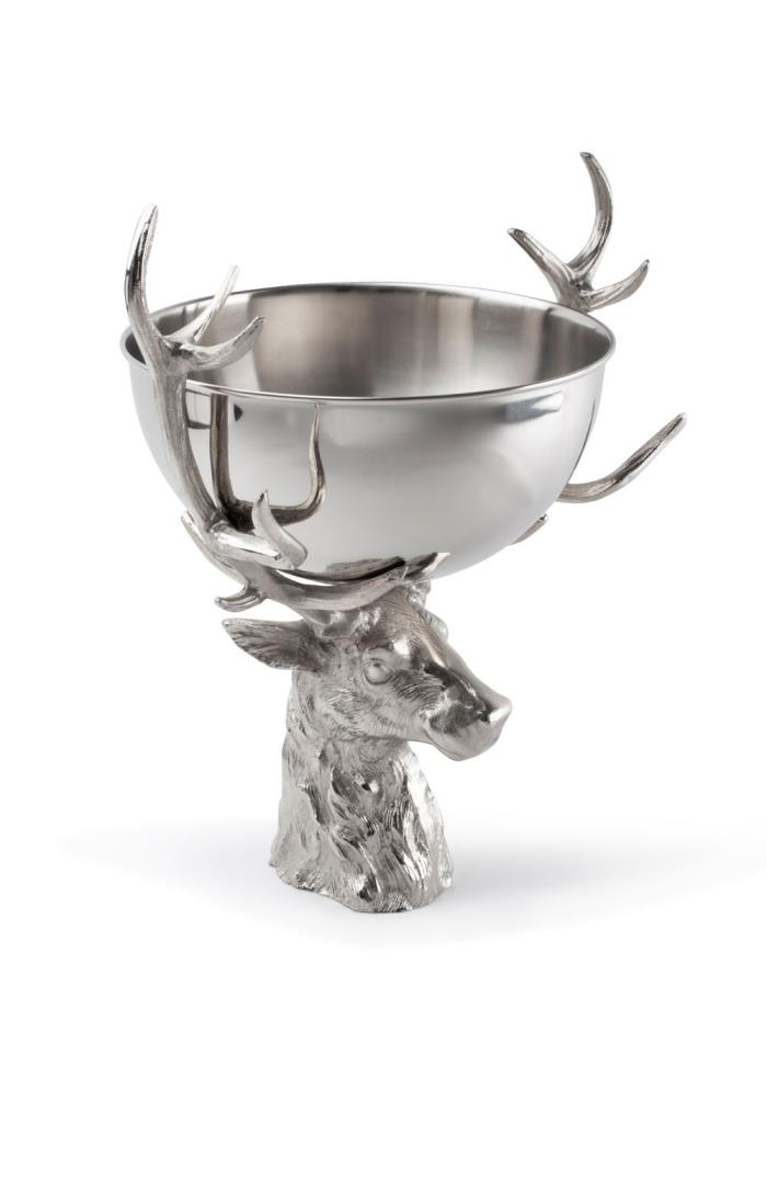 Stag Champagne Cooler with Stand - House of Bruar