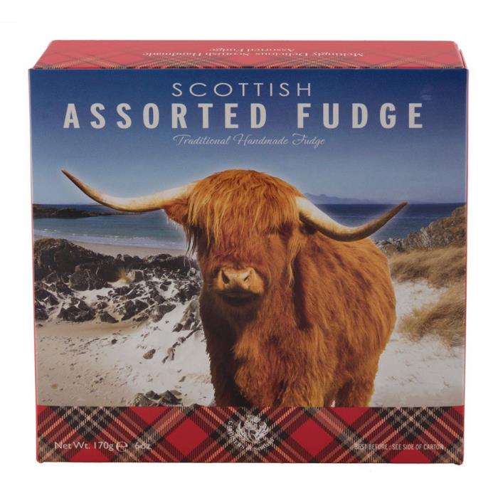 Gardiners Highland Cow Assorted Fudge Carton 170g - House of Bruar