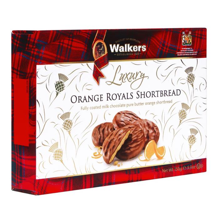 Walkers Shortbread Orange Royals Carton 150g - House of Bruar