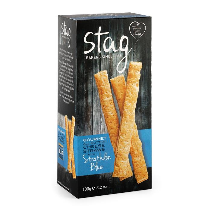 Strathdon Blue Cheese Straws 100g | Savoury Biscuits | House Of Bruar