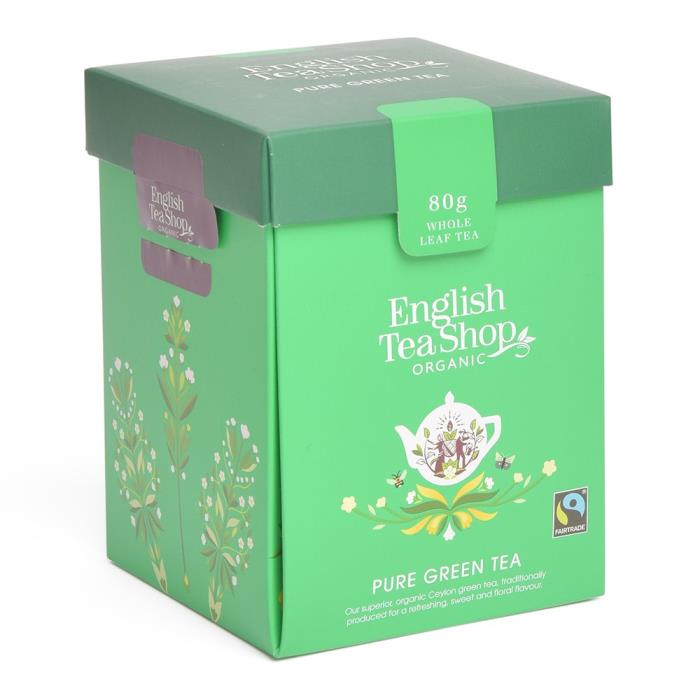 English Tea Shop Pure Green Loose Leaf Tea 80g - House of Bruar