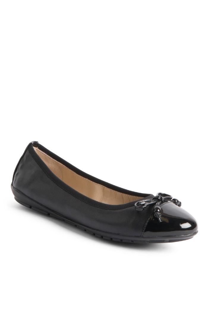 Ladies Lace Bow Pump, Black - House of Bruar