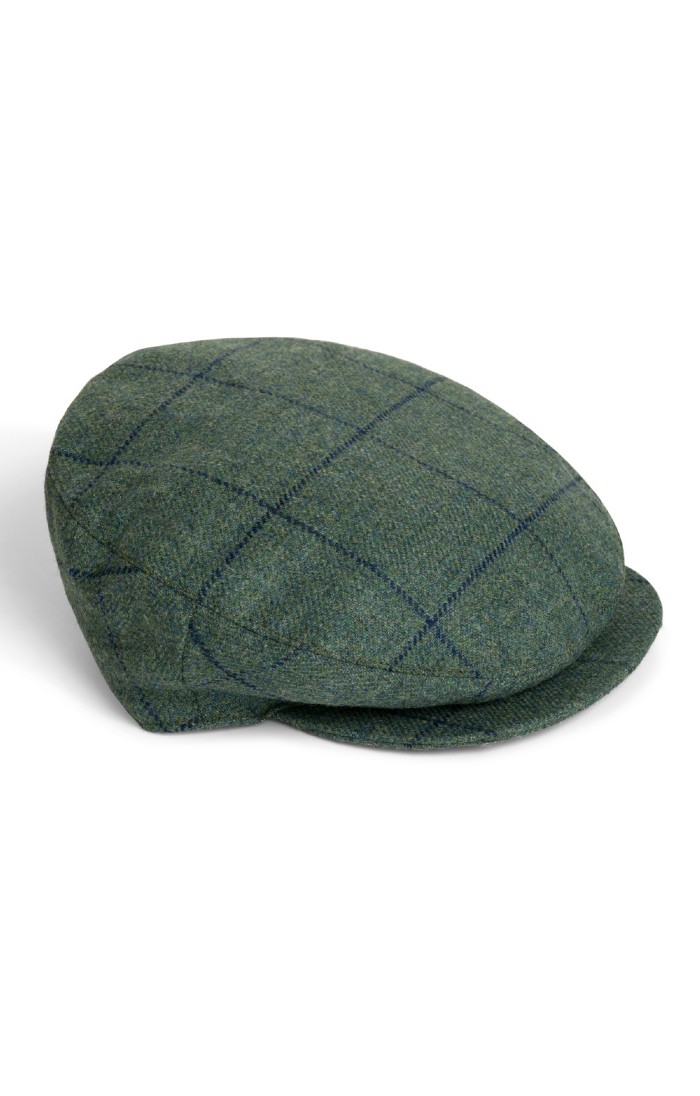 Men's British Tweed Bond Cap, Blue - House of Bruar