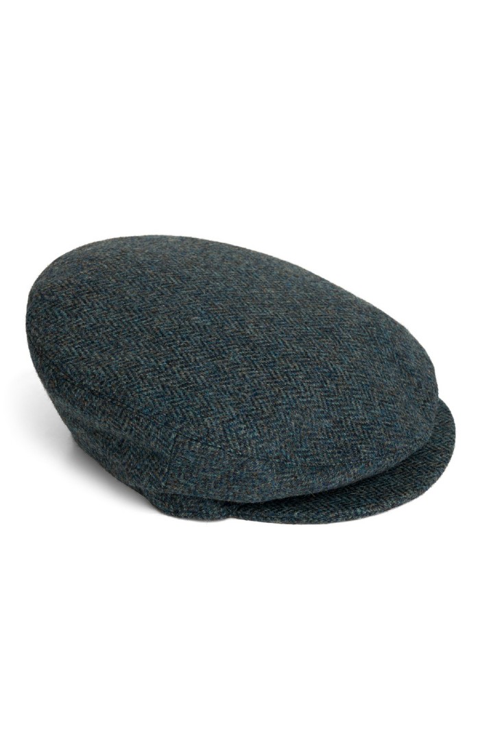 Men's British Tweed Bond Cap, Blue - House of Bruar