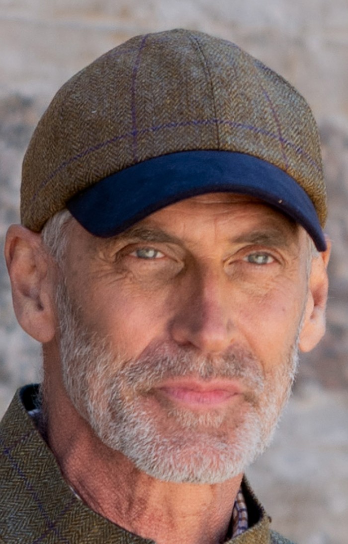 Men's British Tweed Baseball Cap, Green - House of Bruar