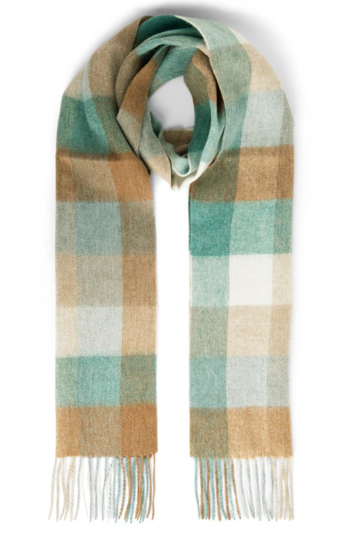 Country Check Lambswool Scarf, Multi - House of Bruar