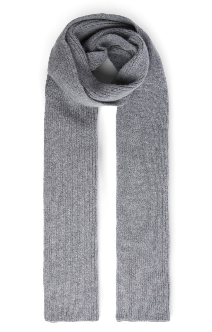 Lambswool Ribbed Scarf - House of Bruar
