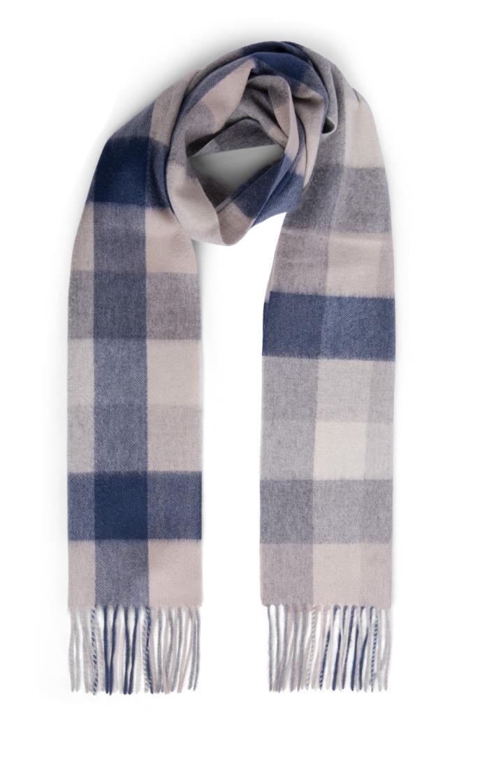 Ladies Cashmere Check Scarf - House of Bruar