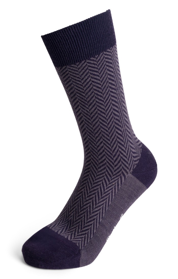 Mens Chunky Herringbone Sock - House of Bruar