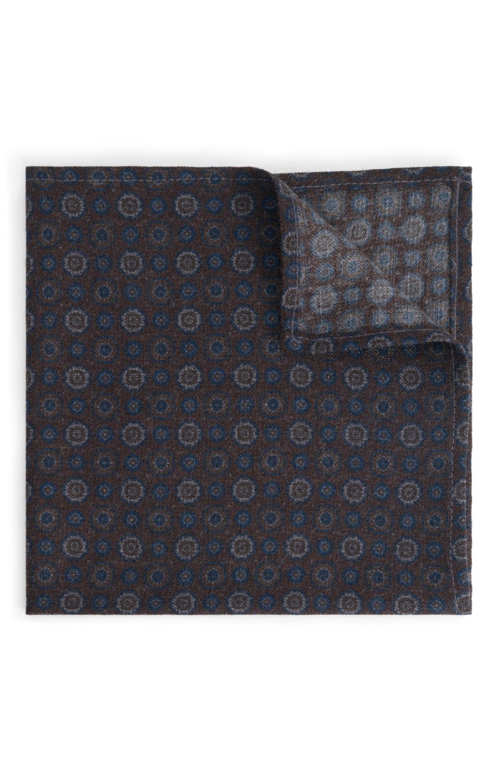 Mens Medallion Wool Handkerchief - House of Bruar