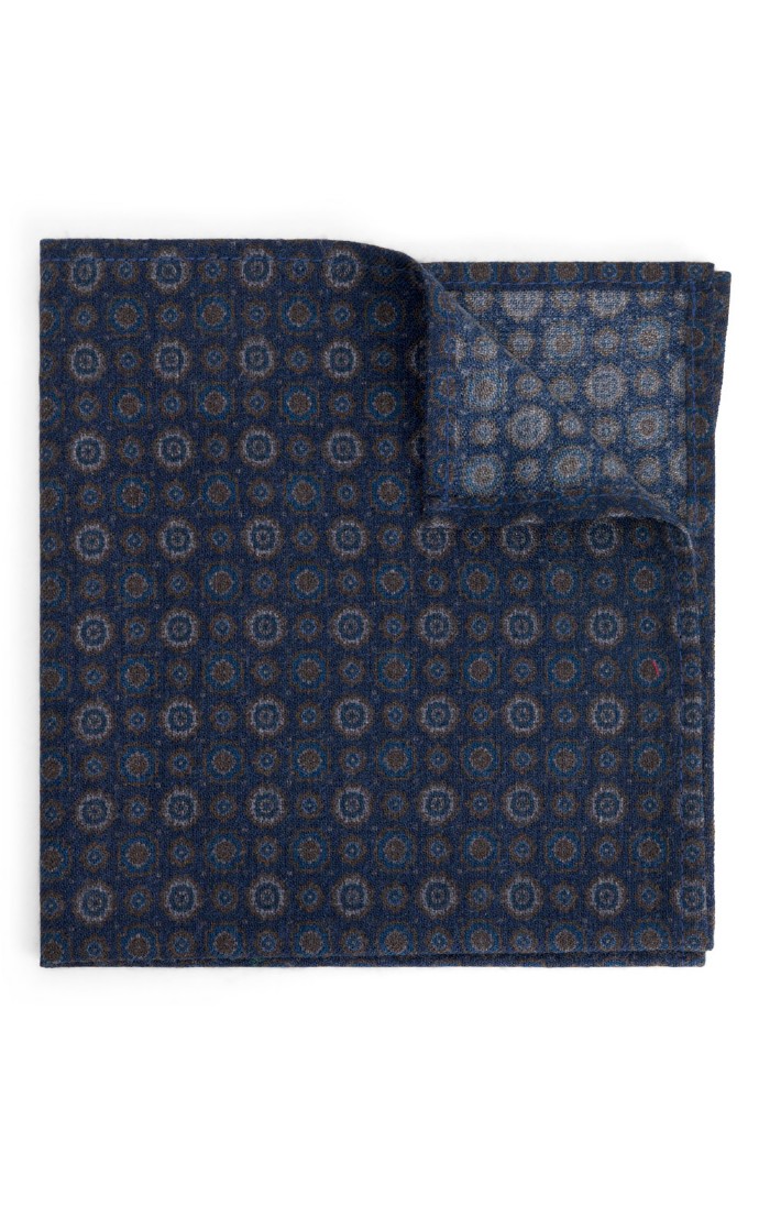 Mens Medallion Wool Handkerchief - House of Bruar