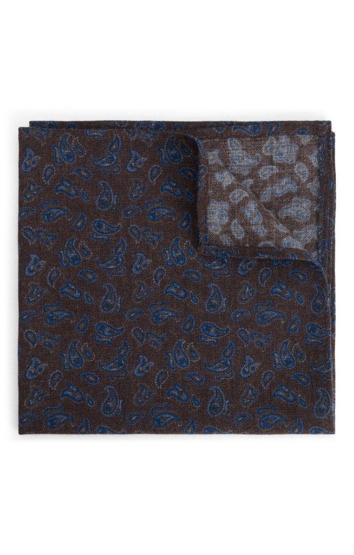 Small Paisley Wool Handkerchief - House of Bruar
