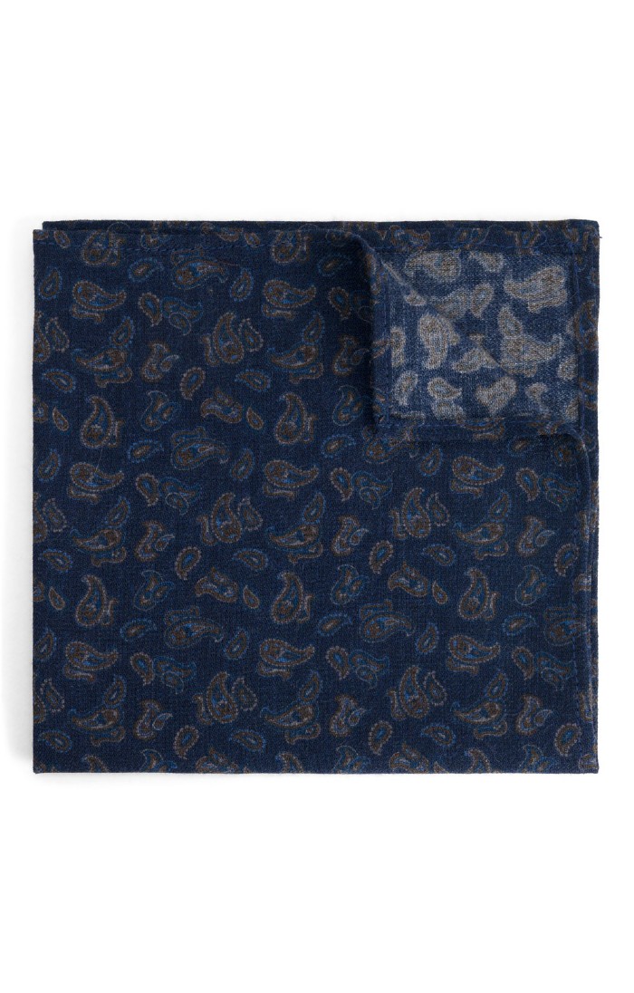 Small Paisley Wool Handkerchief - House of Bruar
