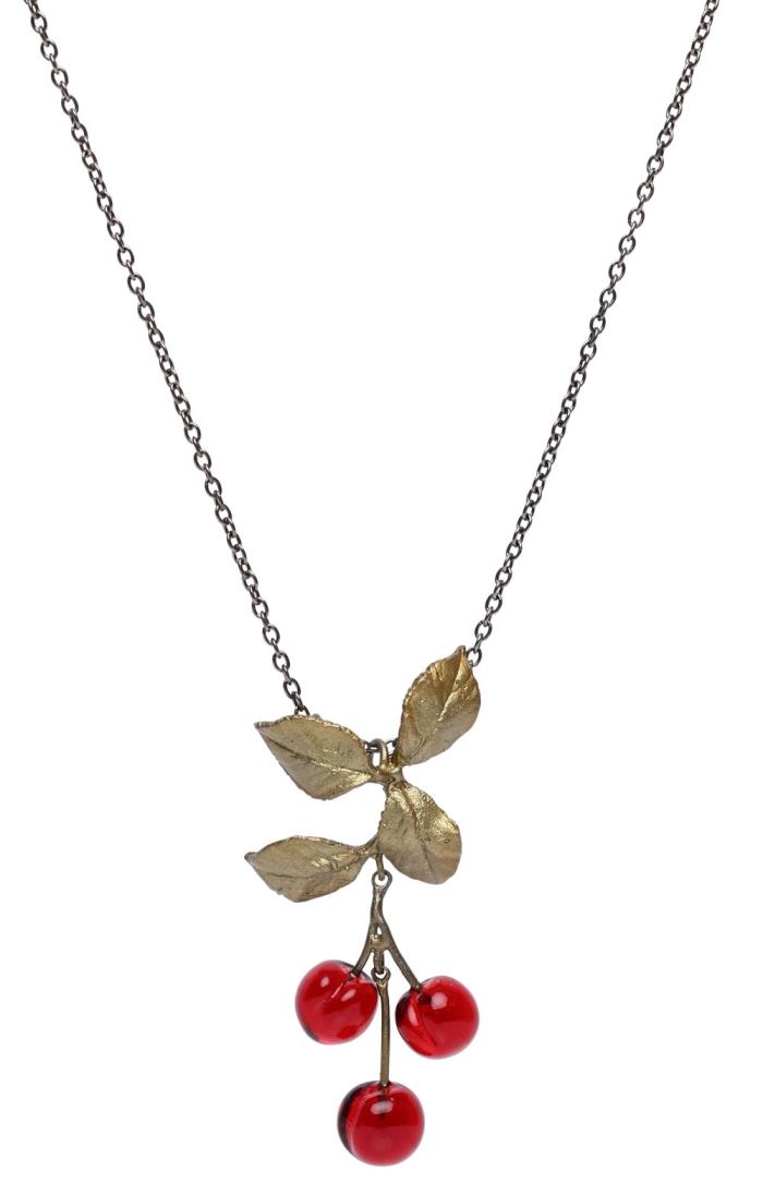 Ladies Michael Michaud Morello Cherry Pendant - House of Bruar