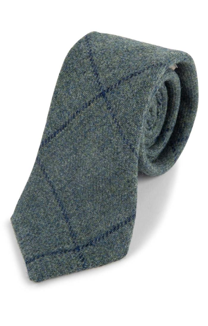 Mens Saxony Tweed Tie, Multi - House of Bruar