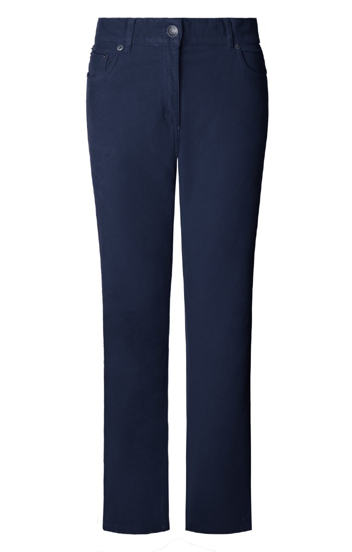 Ladies Moleskin Jeans, Navy - House of Bruar