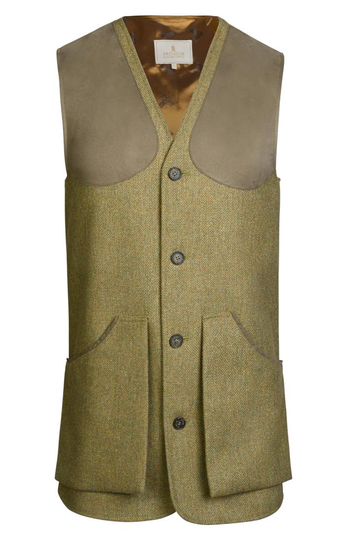 Mens Scottish Saxony Tweed Waistcoat - House of Bruar