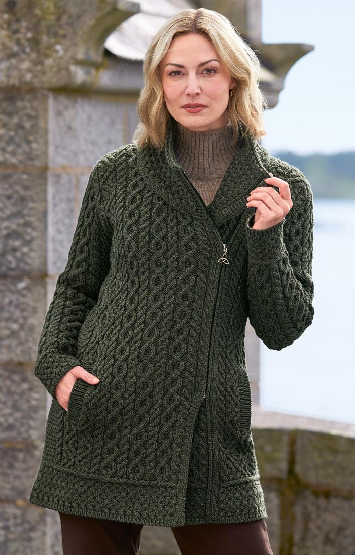 Ladies' Aran Knitwear | Aran Jumpers & Cardigans | House of Bruar
