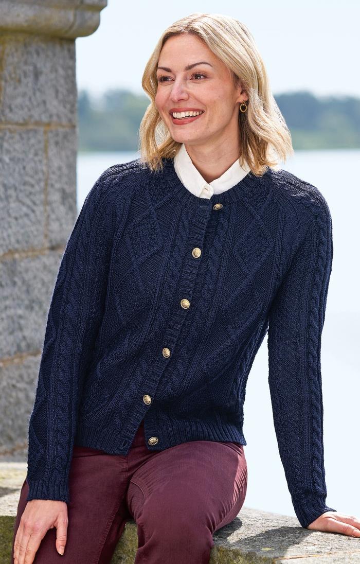 Ladies' Aran Knitwear | Aran Jumpers & Cardigans | House of Bruar