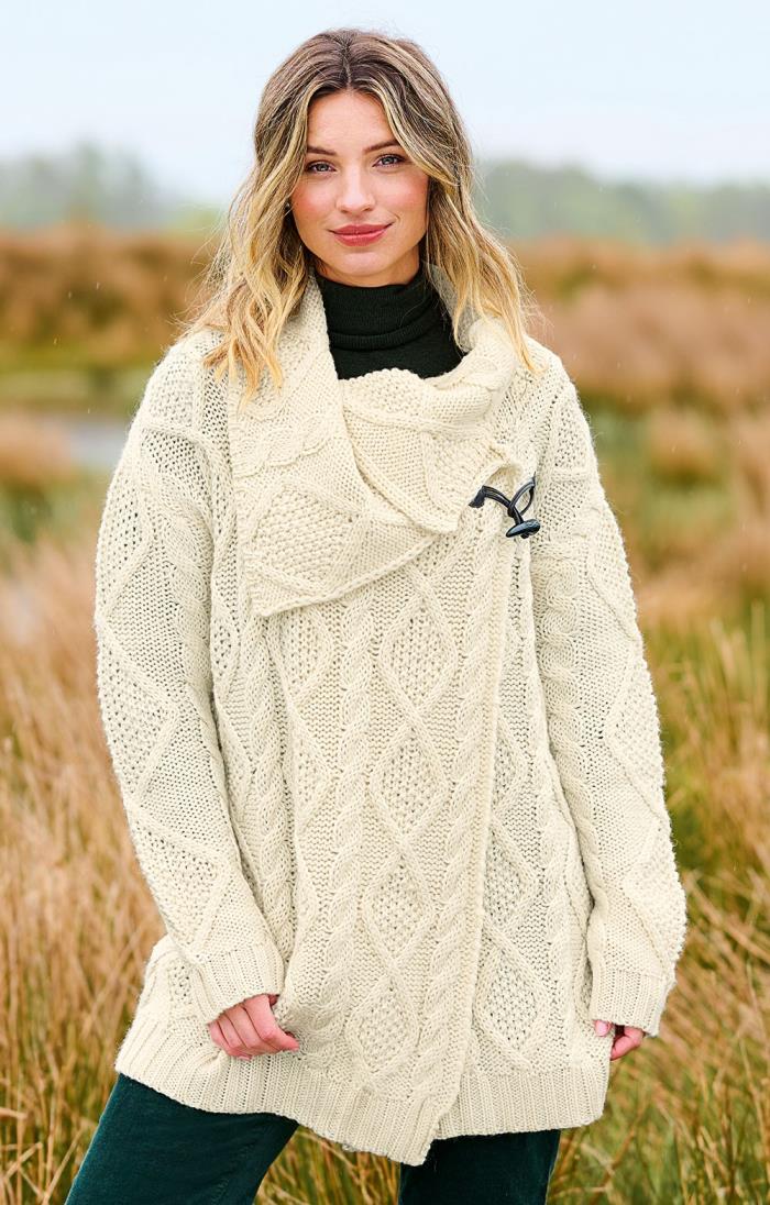 Ladies' Aran Knitwear | Aran Jumpers & Cardigans | House of Bruar