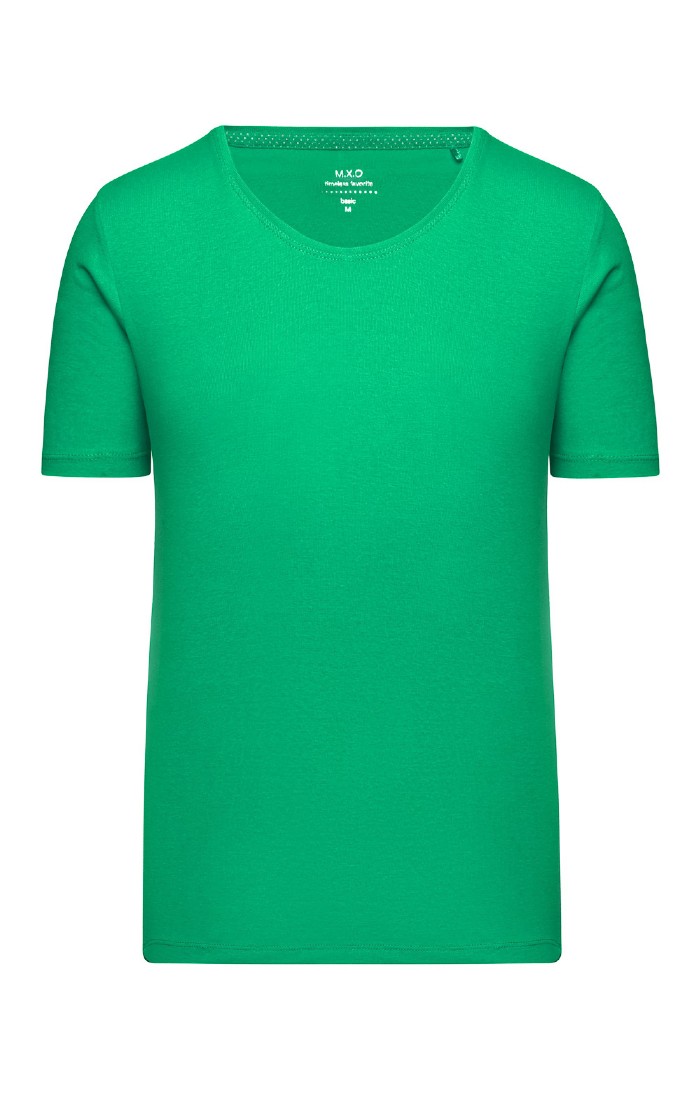 Ladies Plain Short Sleeve Crew Neck, Green - House of Bruar